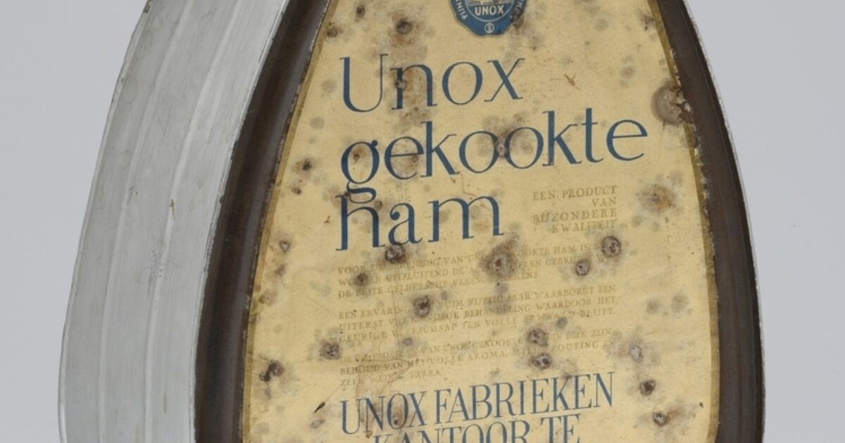 Museum Jan Cunen | Unox gekookte ham blik